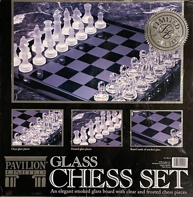 Pavilion Limited Edition Glass Chess Game Individual Replacement Pieces ...