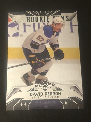 2007-08 Upper Deck Black Diamond David Perron #163 Rookie RC | eBay