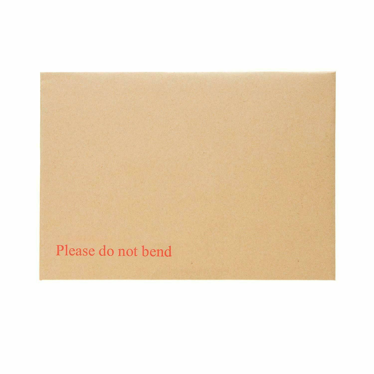 PLEASE DO NOT BEND HARD CARD BOARD BACKED ENVELOPES ENVELOPE SEAL BROWN ...