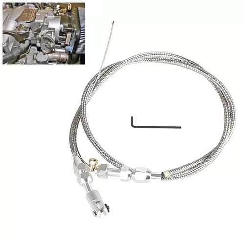 36" Length LS Engine Throttle Cable Braided Throttle Gas Cable ...