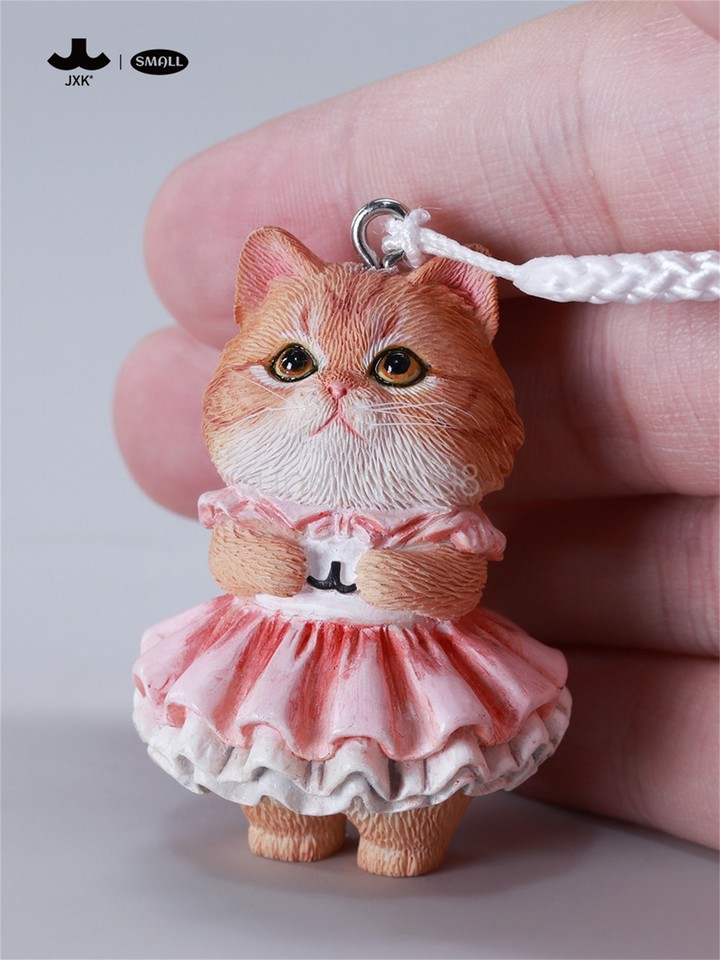 JXK Sweet Mew Cat Model Pendant Animal Collection Toys Gift Decoration ...