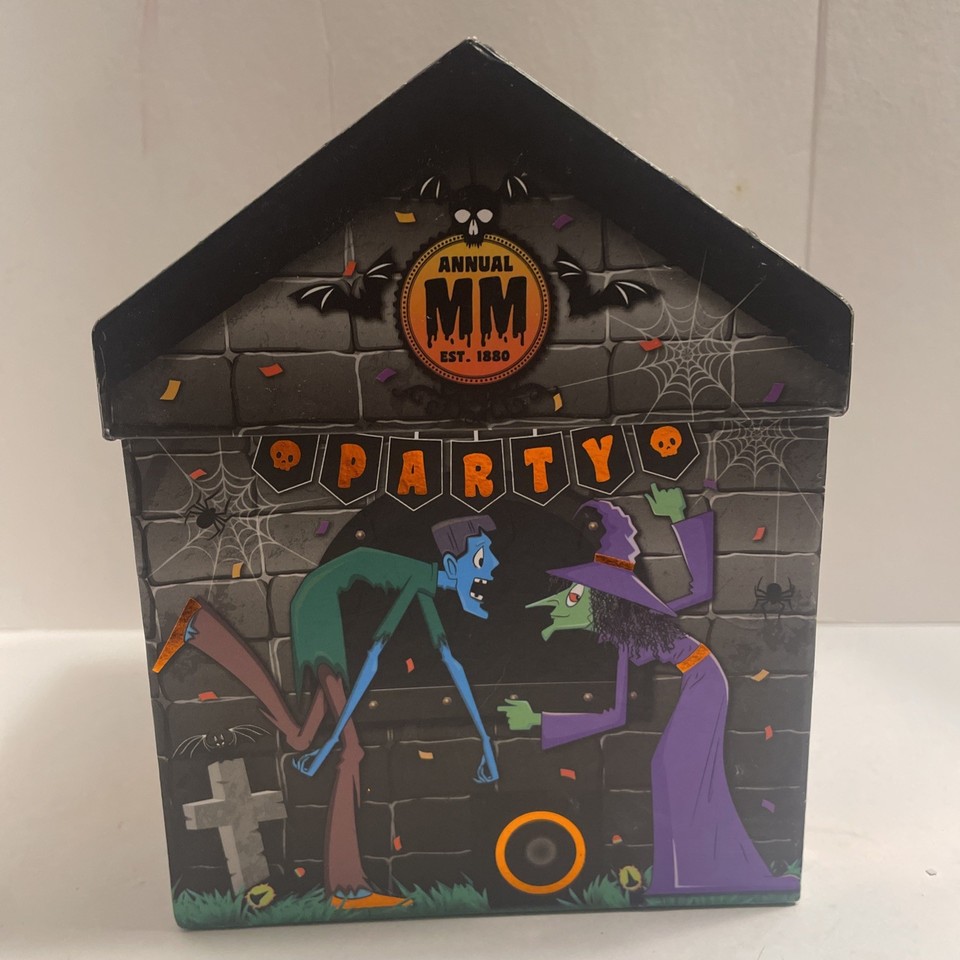 MONSTER MASH Box & Lid Halloween Storage Container Treats Candy Box ...