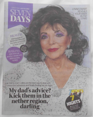 Seven Days magazine supplement Sunday Mail 16th July 2023 Dame Joan ...