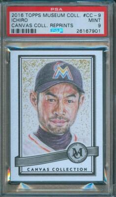 2016 Topps Museum ICHIRO Canvas Collection #CC-9 PSA 9 | eBay