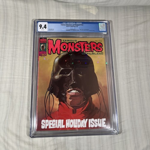 CGC 9.4!! FAMOUS MONSTERS OF FILMLAND MAGAZINE #123 VAMPIRELLA HAMMER ...