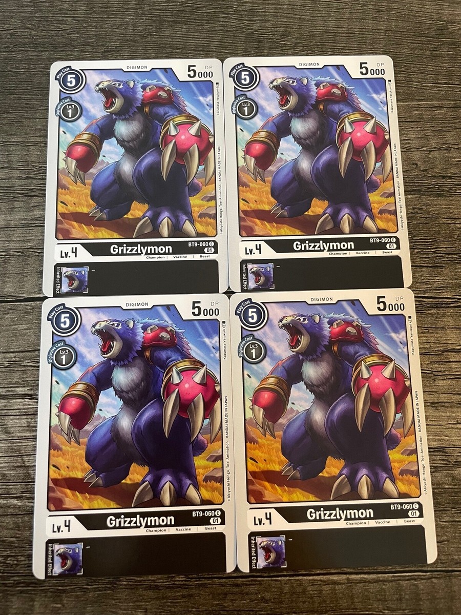 Grizzlymon Digimon Trading Card Game Next Adventure Single Card Common