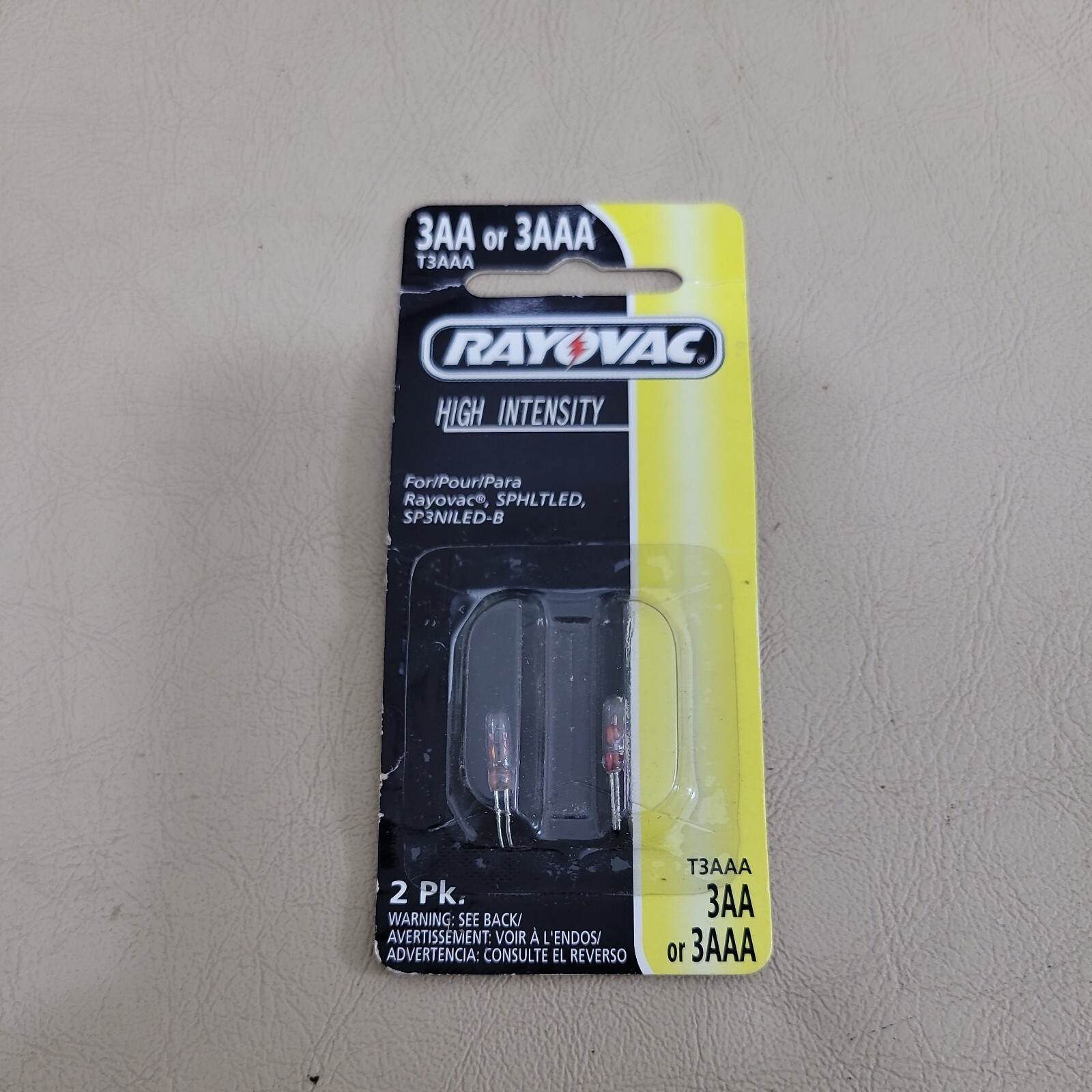 Rayovac 2 Pack of-3AA/3AAA-Flashlight-bulbs-T3AAA, 3.6V, 1.08 Watt | eBay
