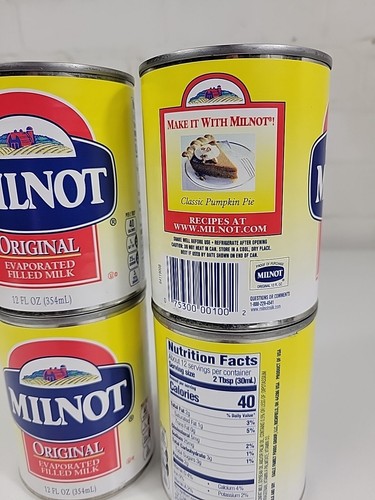 Milnot Original Evaporated Milk 12 Oz. Cans Lot Of 4 Exp 06/26 | eBay