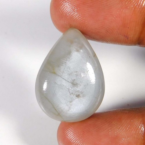 24.10Cts. 100% Pure Natural Pink Moonstone Pear Cabochon Loose Gemstone ...
