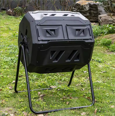 Home Garden Fertilizer Twin Composter Bucket Outdoor Kitchen Compost ...