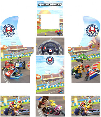 Arcade 1Up Mario Kart Custom Graphic Kit | Decal | Vinyl