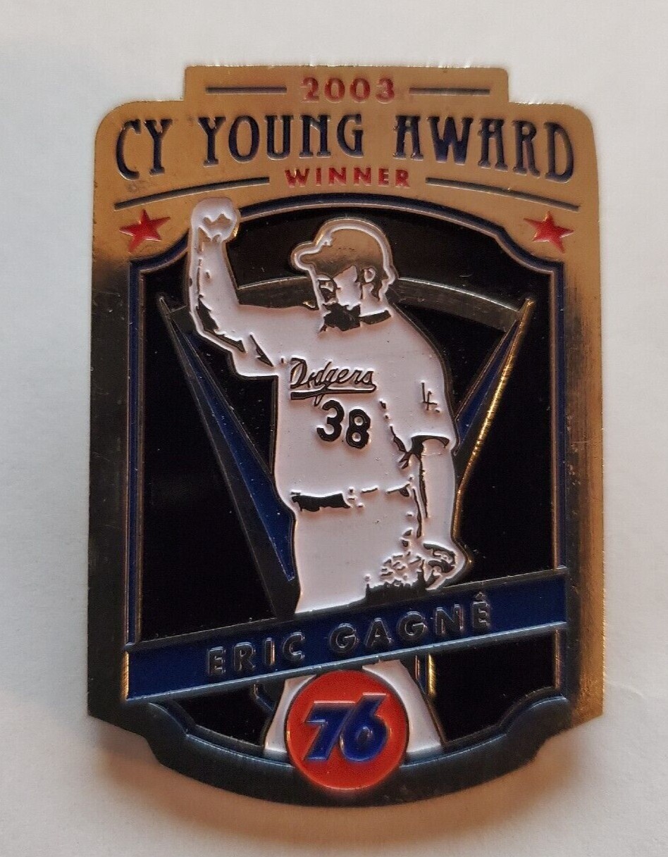 2003 CY Young Award Winner Pin #7 of 8 LA Dodgers Eric Gagne Pin 76 Gas ...