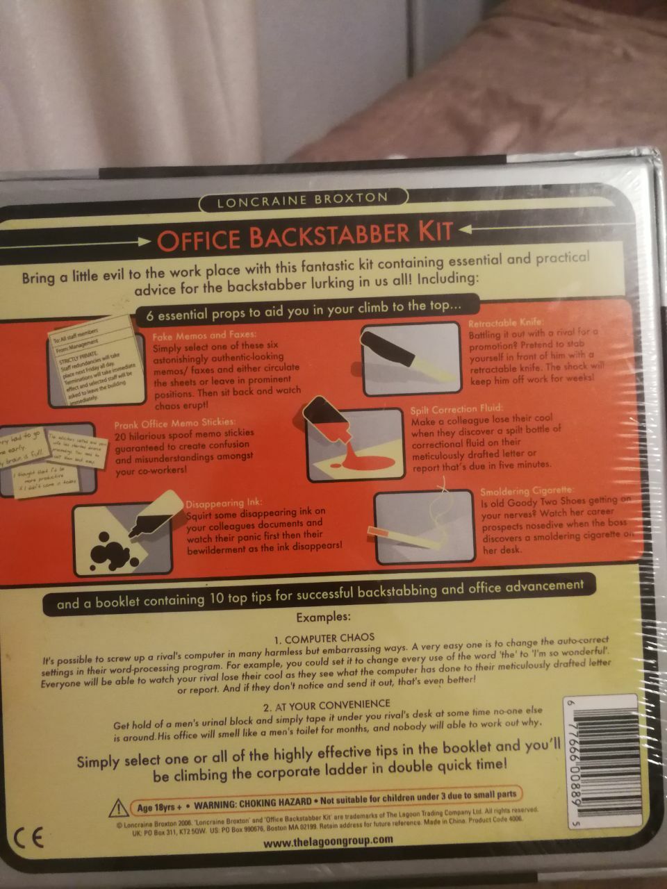 Office Backstabber Kit Loncraine Broxton Bring A Little Evil To Work ...