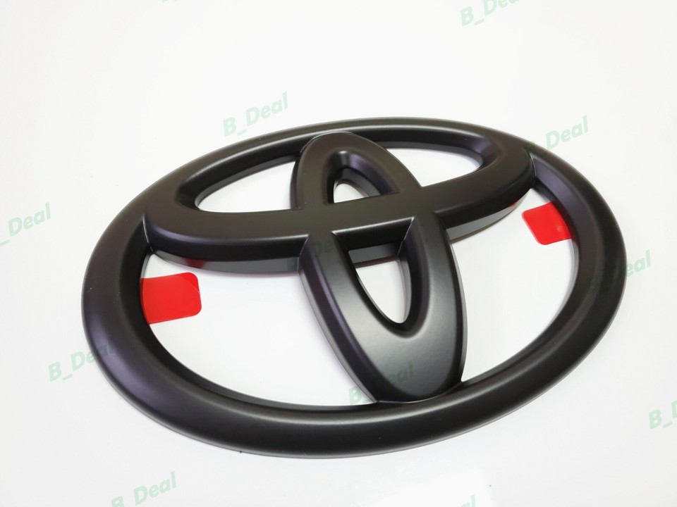 Toyota Sienna Highlander Land Cruiser 1PC Matte Black Logo Overlay ...