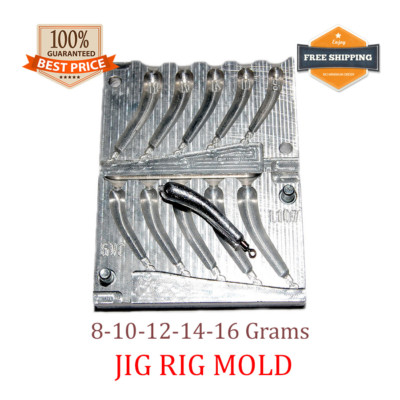 Fishing Drop Shot Mold Lead Sinker Jig Rig Weights 5 cavity (8 - 16 G ...