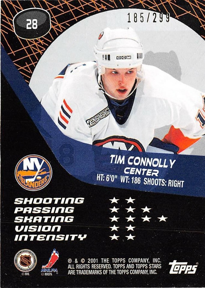2000-01 Topps Stars Blue #28 Tim Connolly /299 | eBay