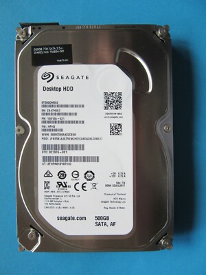 Seagate ST500DM002 ZA4 1SB10A-021 Hard Drive 500GB 3.5" SATA HDD HPH3 ...