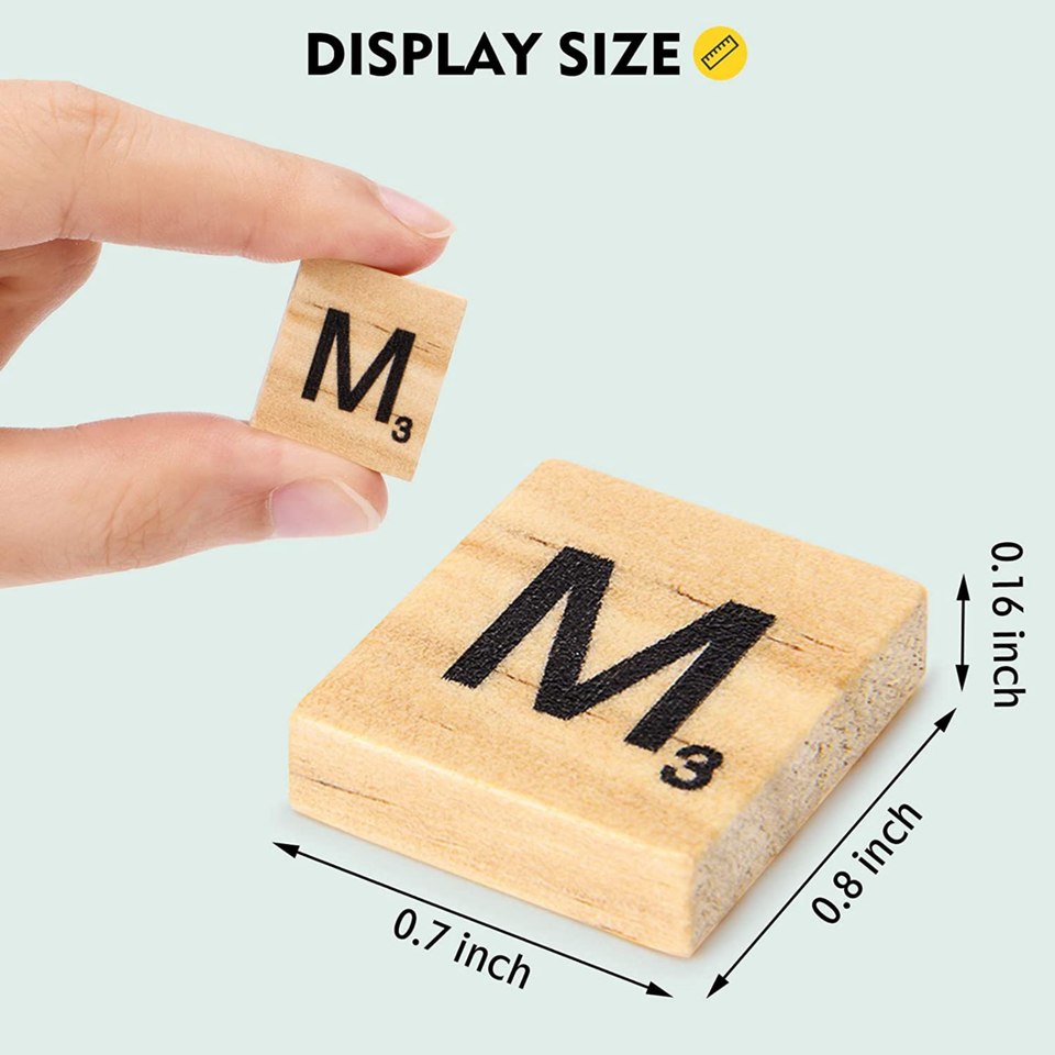 REPLACEMENT INDIVIDUAL SCRABBLE WOODEN TILES (LETTERS or blank) YOU ...