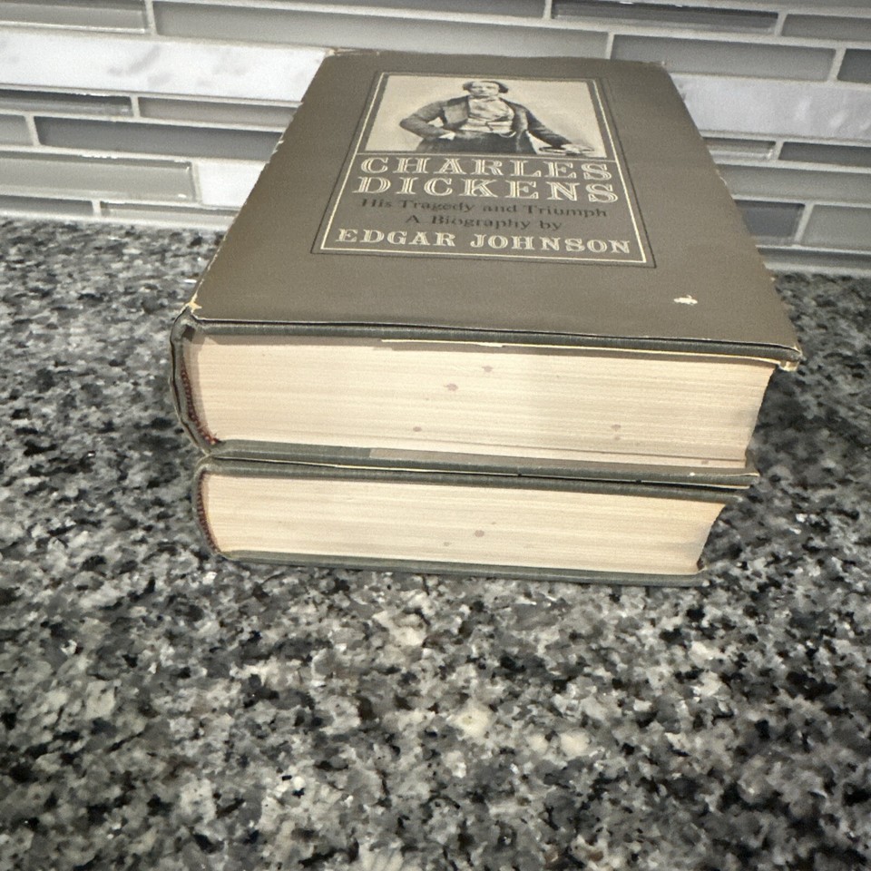 1952 1th Charles Dickens Vol 1&2 HIS TRAGEDY AND TRIUMPH EDGAR JOHNSON Book Set | eBay