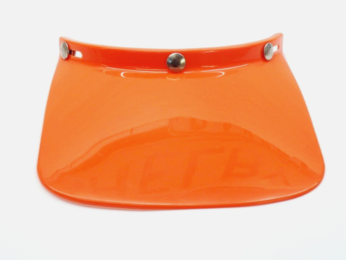 NOS Vintage Duck Bill Orange Helmet Visor - Motorcycle Motocross AHRMA ...