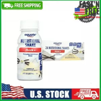 [HOT SALE] Equate Nutritional Shakes Plus, Vanilla, 8 fl oz, 24 Count ...