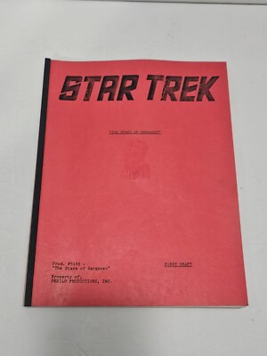 Star Trek "The Stars Of Sargasso" TOS Draft Script Undeveloped Episode ...