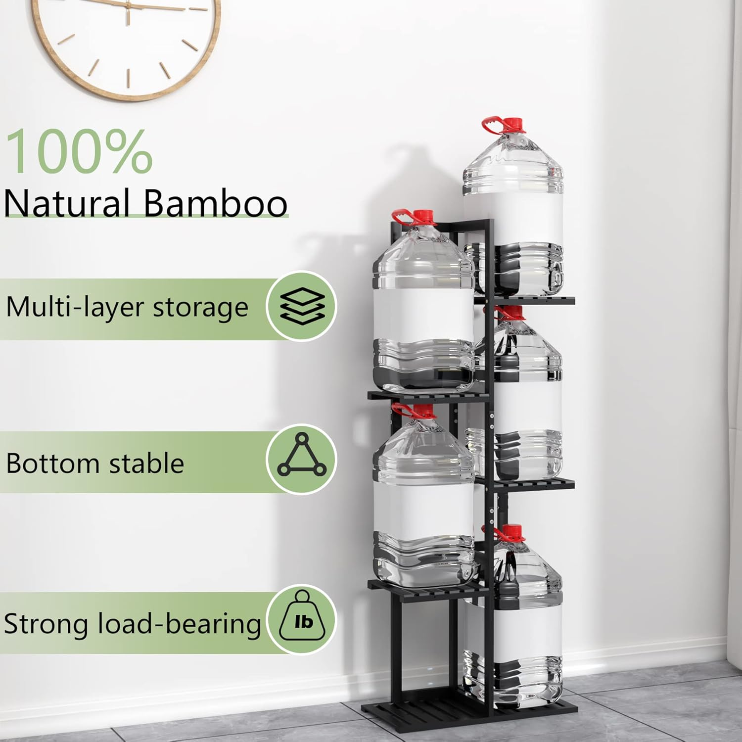 Estante De Bamb De 5 Niveles Para Macetas, Interior Y Exterior, Para ...