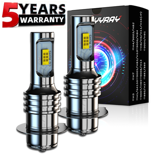 12V P15S P15S-25-1 1151 LED Headlight Bulb Scooter ATV UTV Lamp Replace ...