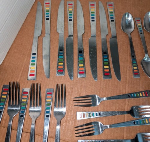 Fiesta Celebration Stainless Steel 37pc. Flatware Set | eBay