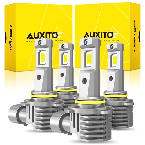 4PC H10 Headlight LED Fog Bulb Light Set 9145 White Halogen 6500K ...