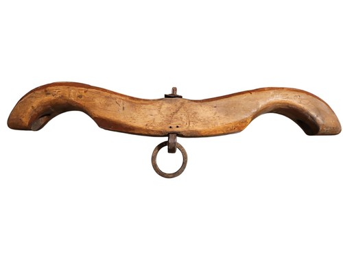 Antique Hand-Made Double Oxen Ox Yoke Harness Primitive Wood Wrought ...