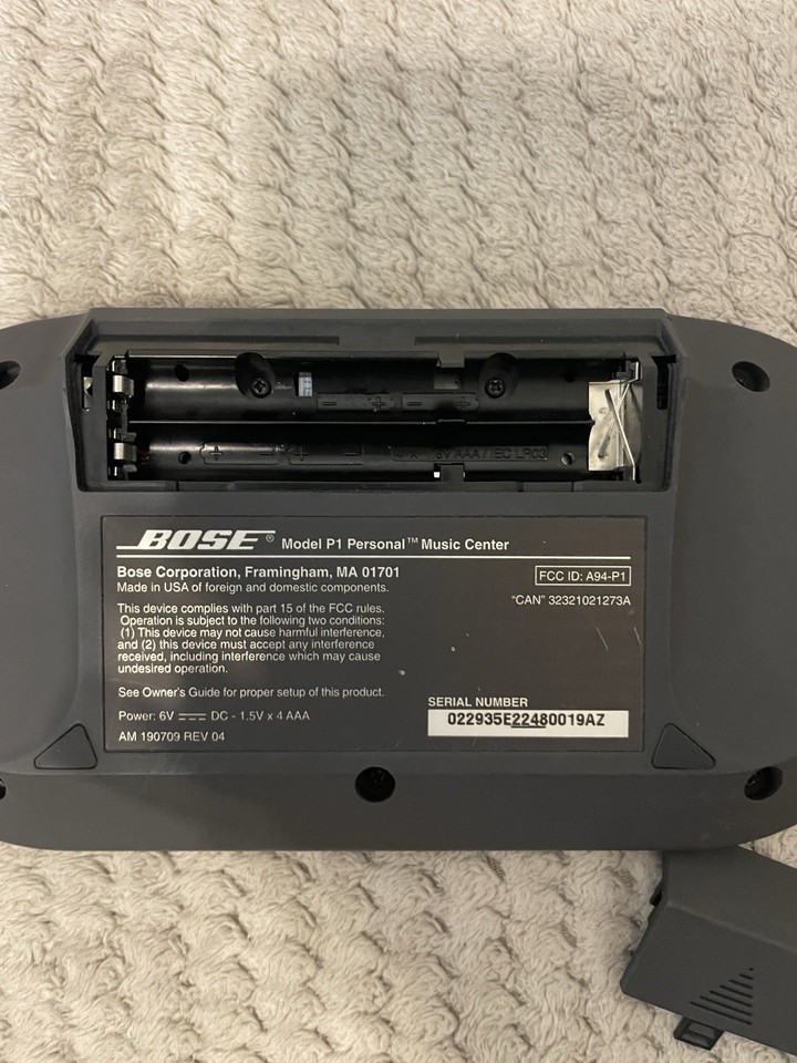 BOSE Model P1 Personal Music Center Touch Remote LifeStyle 40 50 (NO ...