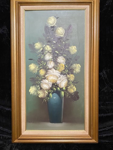 Original Yip Po Wang Floral Oil on Canvas | eBay