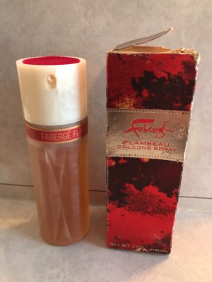 Vintage Faberge Flambeau Cologne, Spray NET WT 3 oz 1960's-70's, rare ...