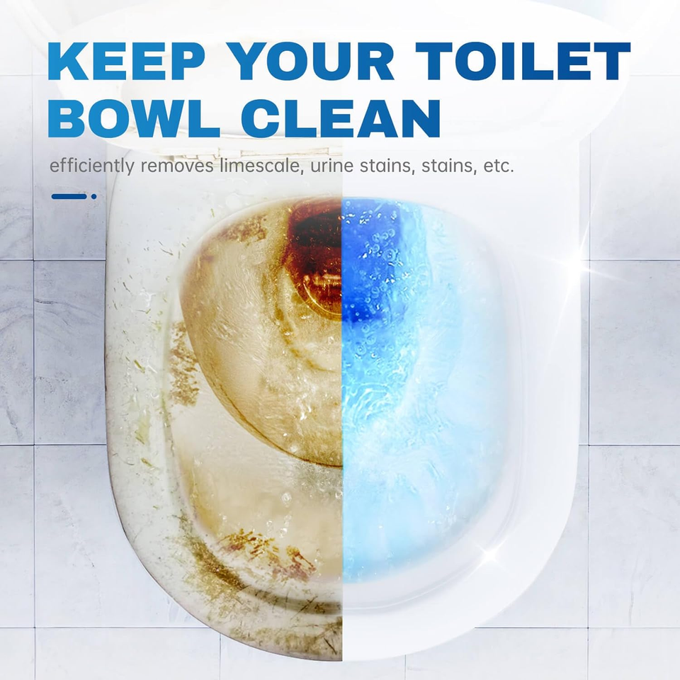 Toilet Bowl Cleaners - 3 Pack, Krazy Clean Automatic Long-Lasting ...