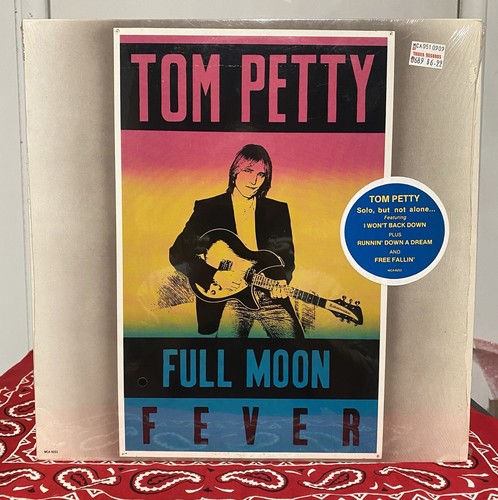 1989 Tom Petty Full Moon Fever Record 1ST PRESS LP MCA-6253 Shrink Hype ...