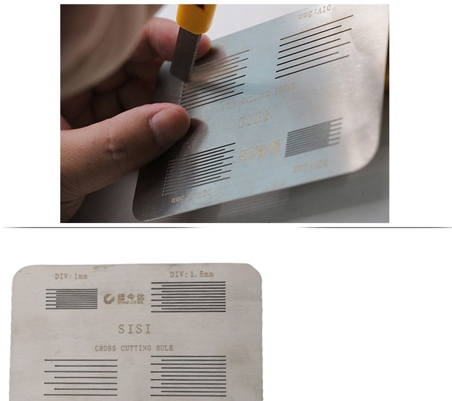 4in1 cross-hatch plate Hundred grid Adhesion tester SISI Cross Cutting ...