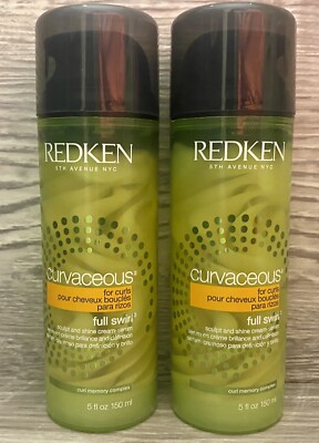 Redken Curvaceous Full Swirl Cream-Serum 5 oz 2 Pack Discontinued New ...