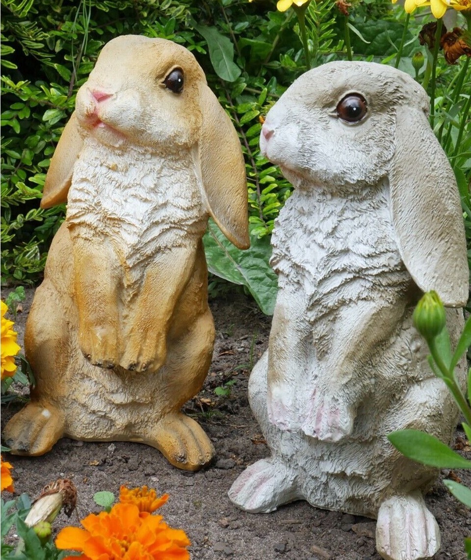 Resin Rabbit Garden Statues