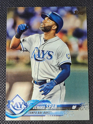 2018 Topps Series 2 Base Denard Span #553 - Tampa Bay Rays | eBay
