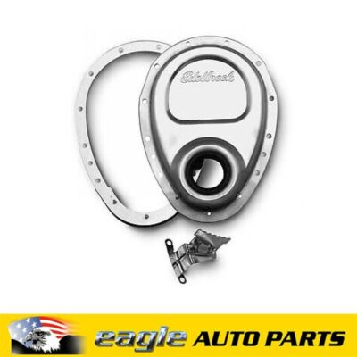 Chev 283 327 350 SBC V8 Edelbrock Two-Piece Aluminum Timing Cover ...