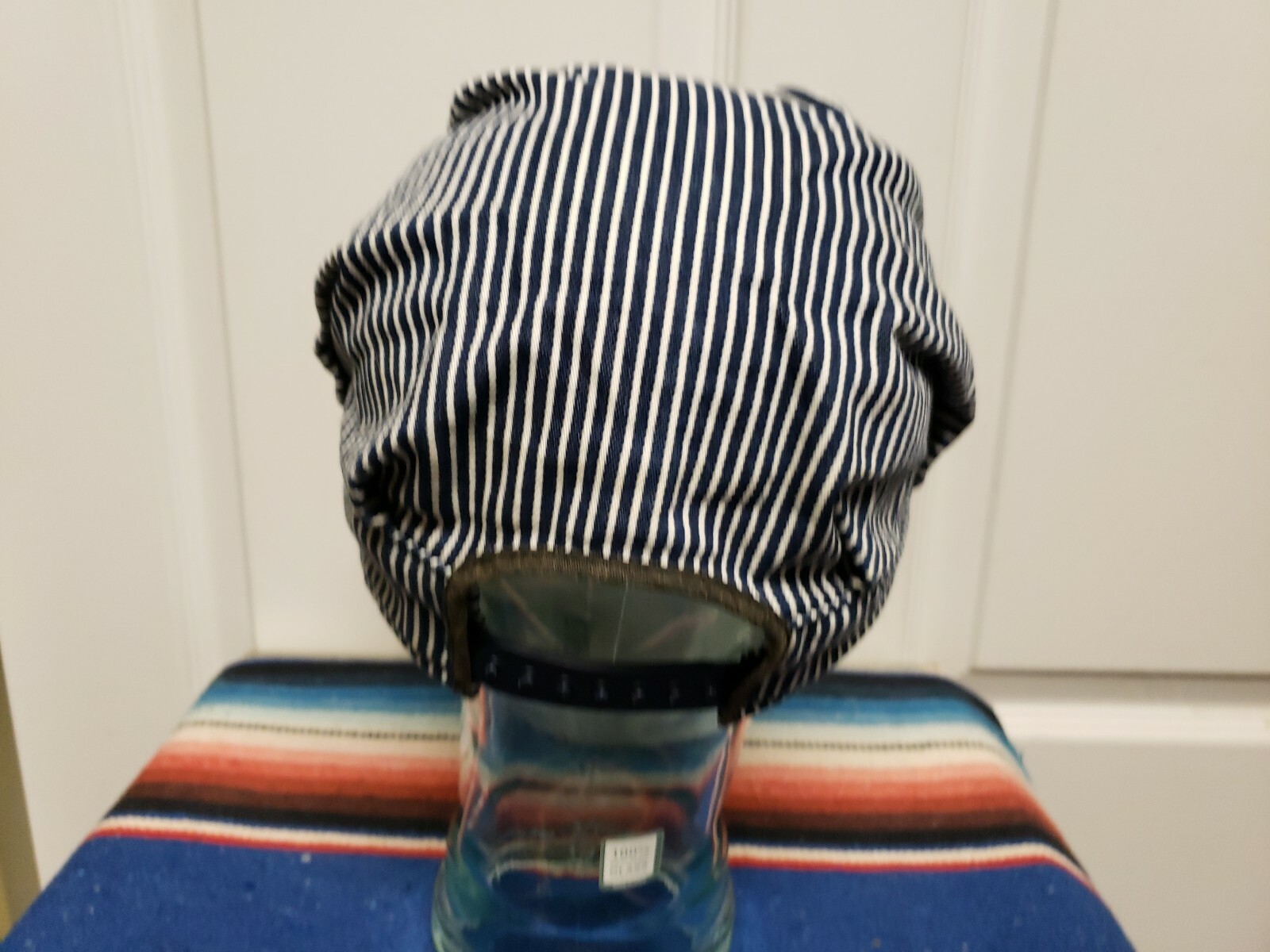 Railroad Stripe Cap Vintage Round House Train Enginee… - Gem