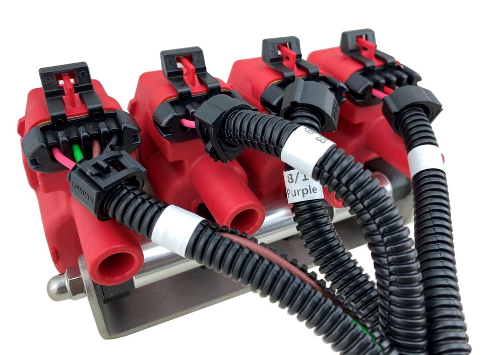 8 Ignition Coil Pack Relocation Kit Brackets Extension Harness for LS1 ...