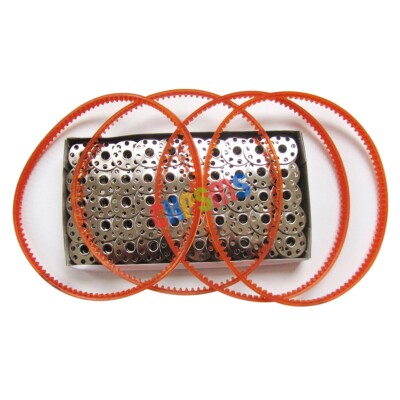 100 BOBBINS+4 BELTS FIT FOR SINGER 221 Featherweight, 221K7, 222 | eBay