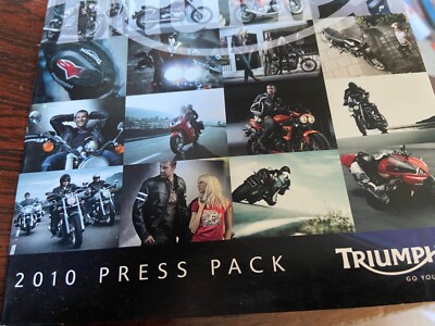 Triumph 2010 motorcycle press kit model CD-ROM press launch | eBay