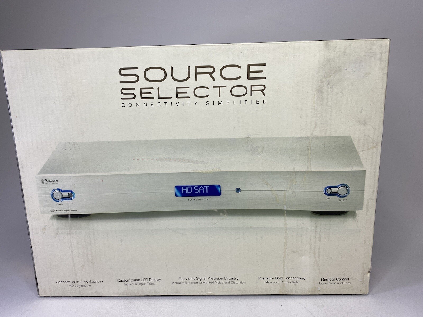 Psyclone PSC01 Gaming Splitter A/V Source Selector 5-in-1 with Remote ...