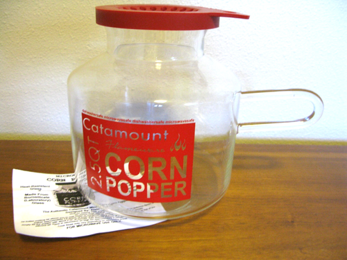 CATAMOUNT FLAMEWARE 2.5 Quart Corn Popper Microwave with Instructions ...