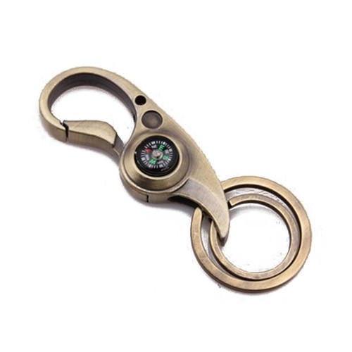 2 In 1 Carabiner Compass for Key Chain Buckle for Hiking Camping Good ...
