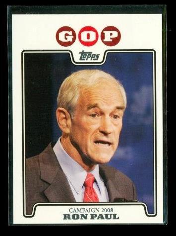 2008 TOPPS CAMPAIGN GOP REPUBLICAN Politician Trading Card C08-RP RON ...