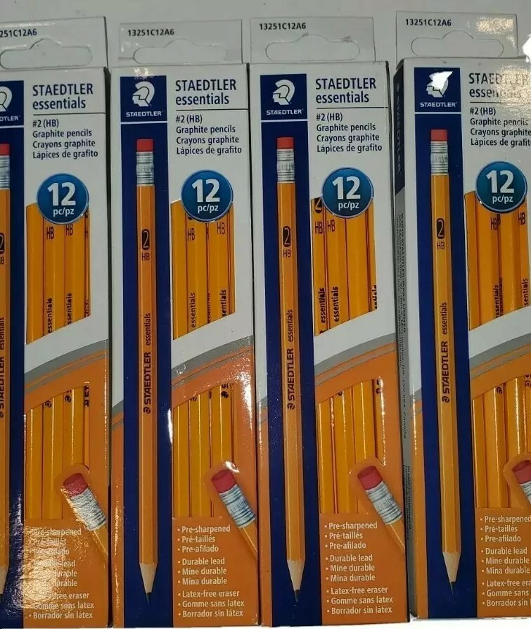 Staedtler Essential No. 2 Pencils 2HB Lead PMA Certified Pencil 48 ...